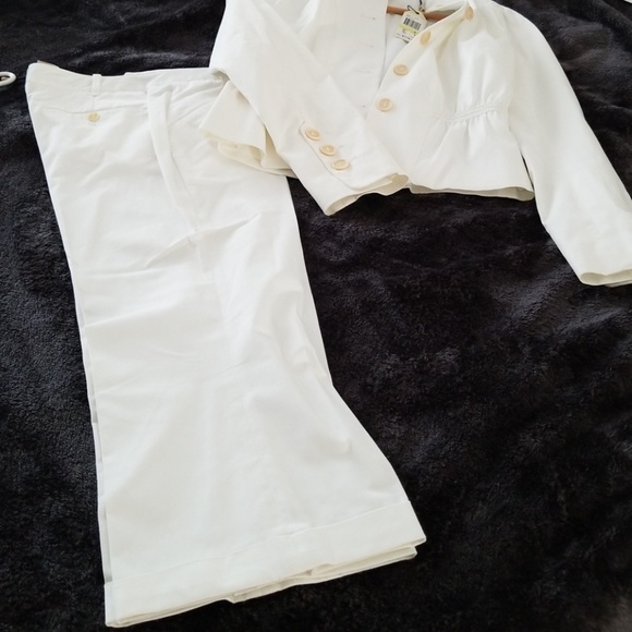 Studio M | Pants & Jumpsuits | Nwt White Trouser Pants | Poshmark